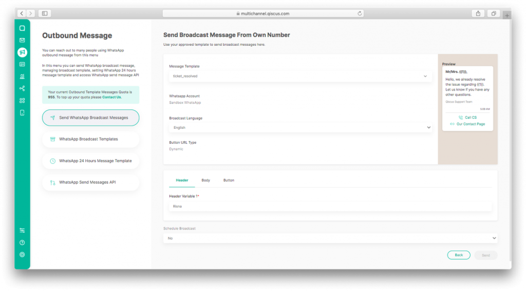 Cara Menjangkau Pelanggan Dengan Mengirimkan Outbound Message dengan ...