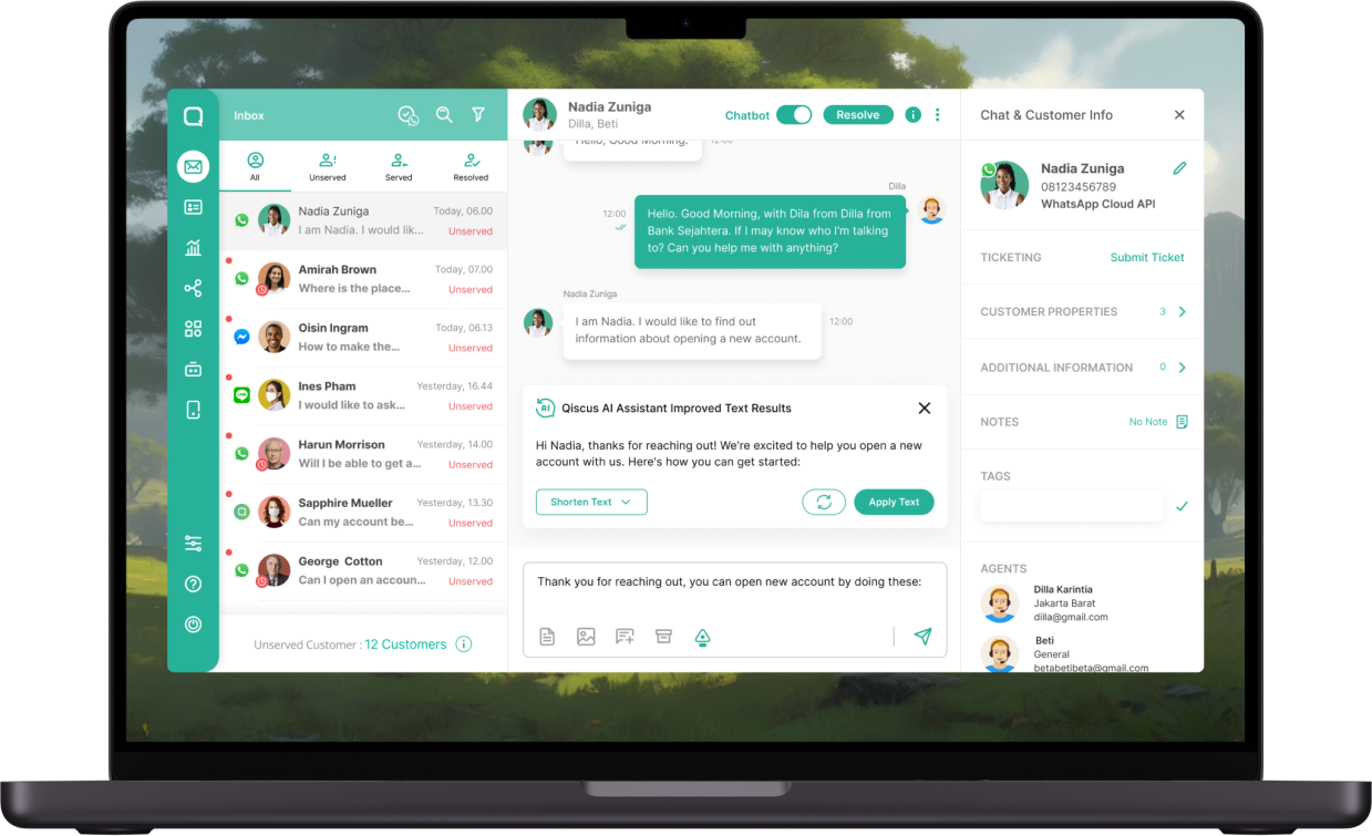 Qiscus AI | Enhance your customer experience with the power of AI