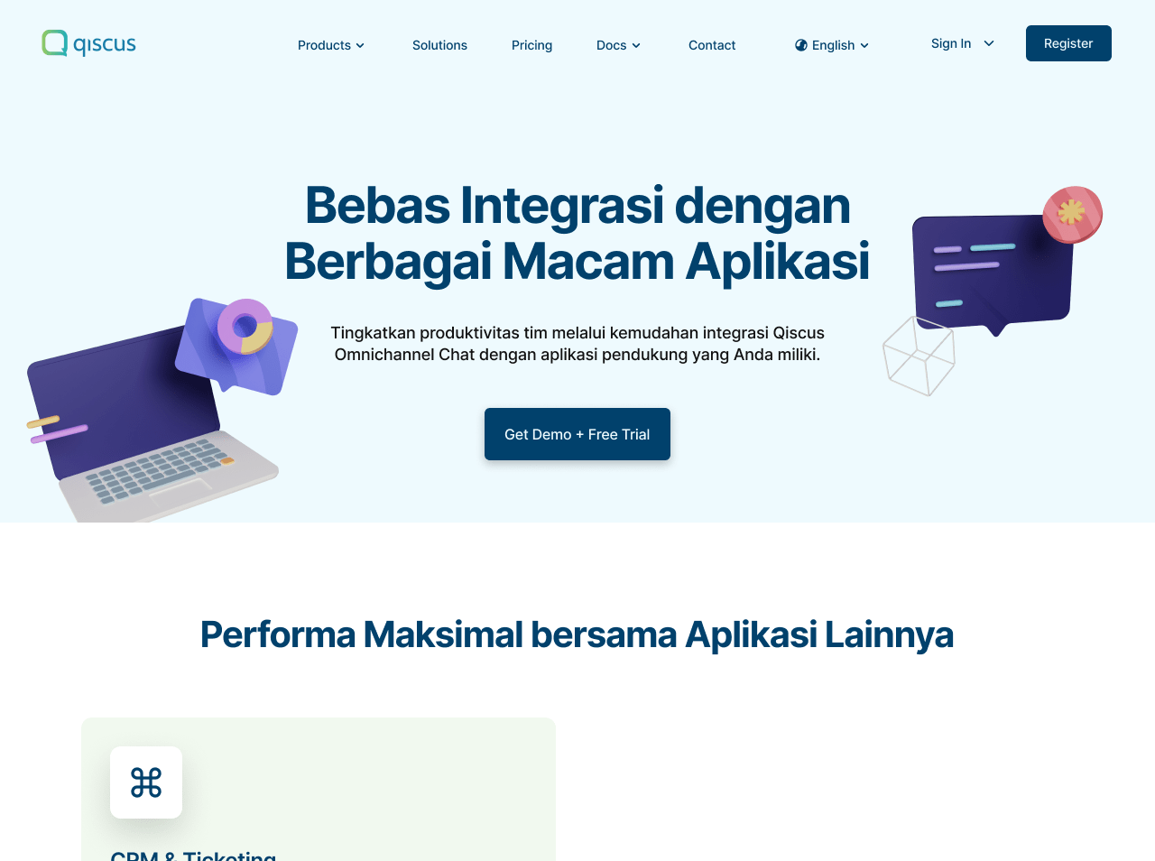 Qiscus: Free Integration with Various Applications