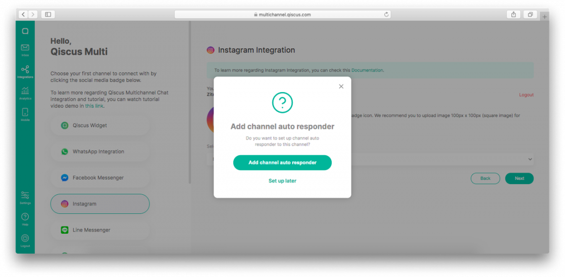 Messenger API for Instagram Tutorial to Integrate with Multichannel Chat
