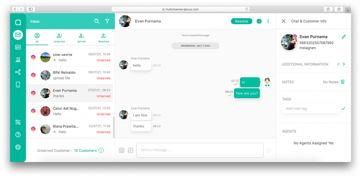 Messenger API for Instagram Tutorial to Integrate with Multichannel Chat
