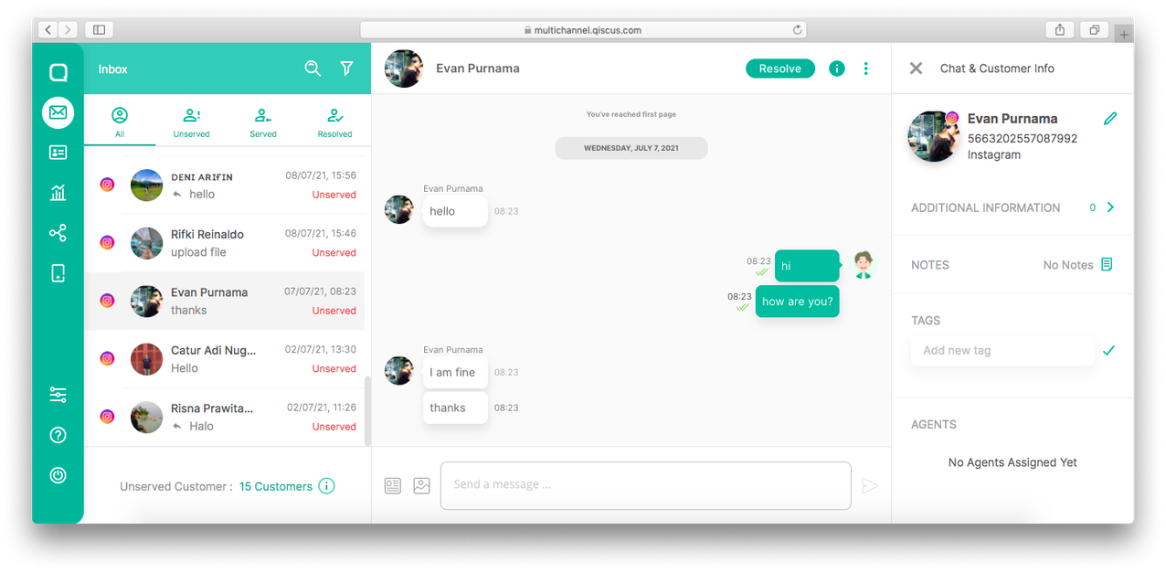 Messenger API for Instagram Tutorial to Integrate with Multichannel Chat
