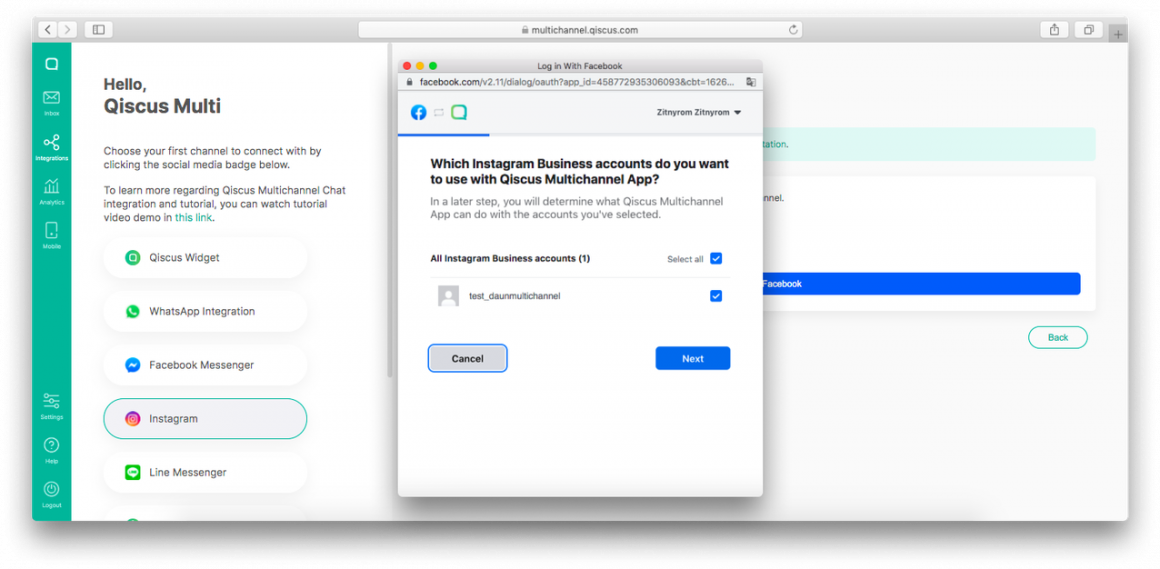 Messenger API for Instagram Tutorial to Integrate with Multichannel Chat