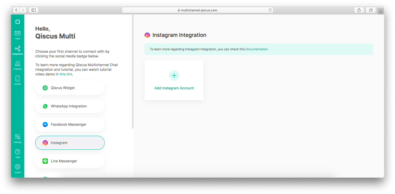 Messenger API for Instagram Tutorial to Integrate with Multichannel Chat