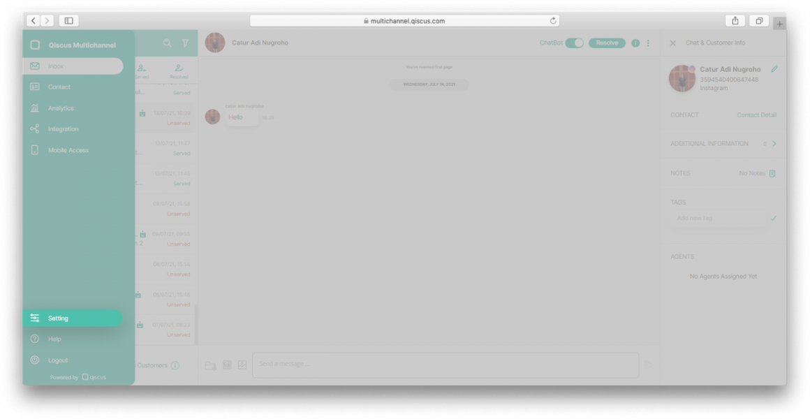 Upgrading Qiscus Multichannel Chat Plan Using Virtual Account Method