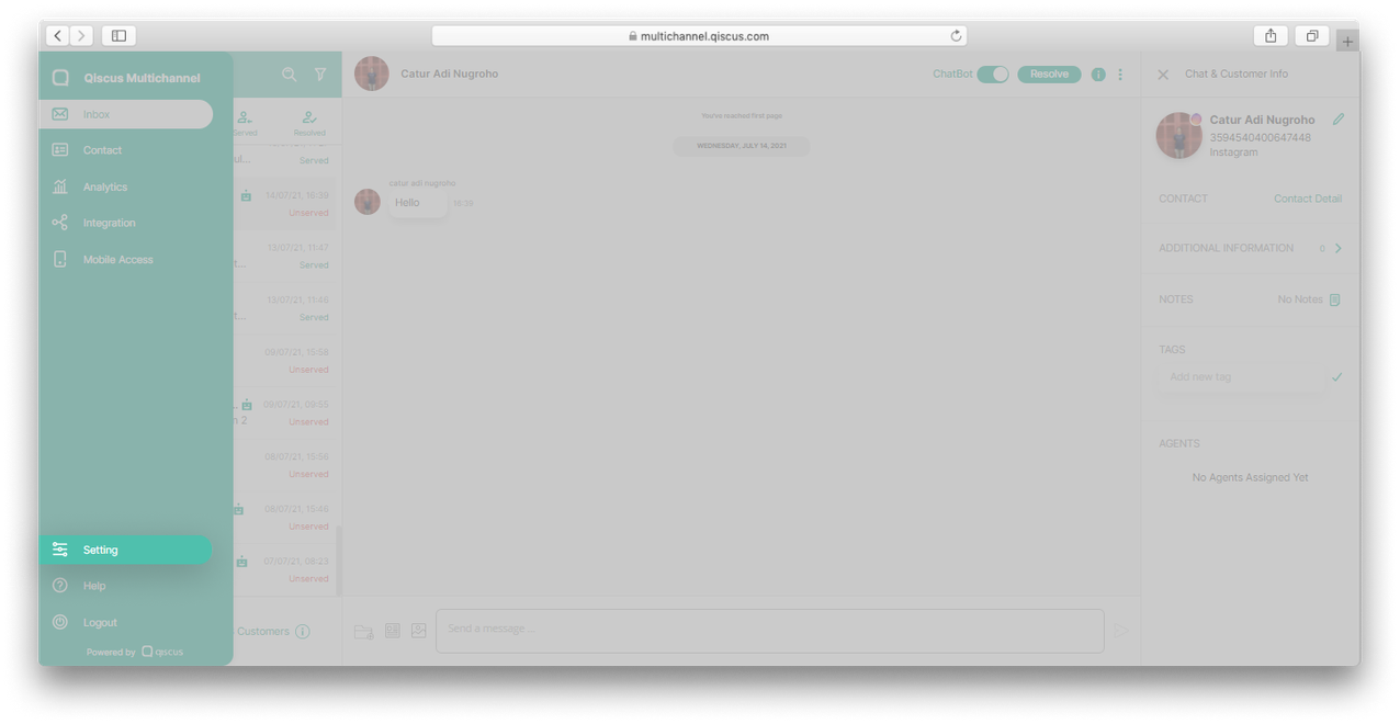 Upgrading Qiscus Multichannel Chat Plan Using Virtual Account Method