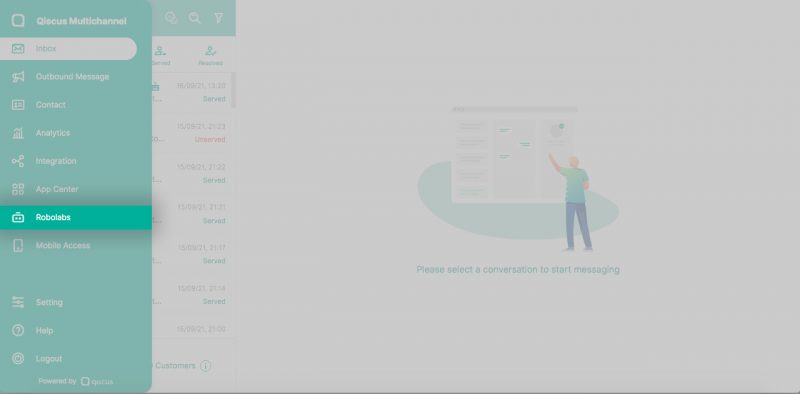 Creating a Chatbot in Multichannel Chat: Qiscus Robolabs