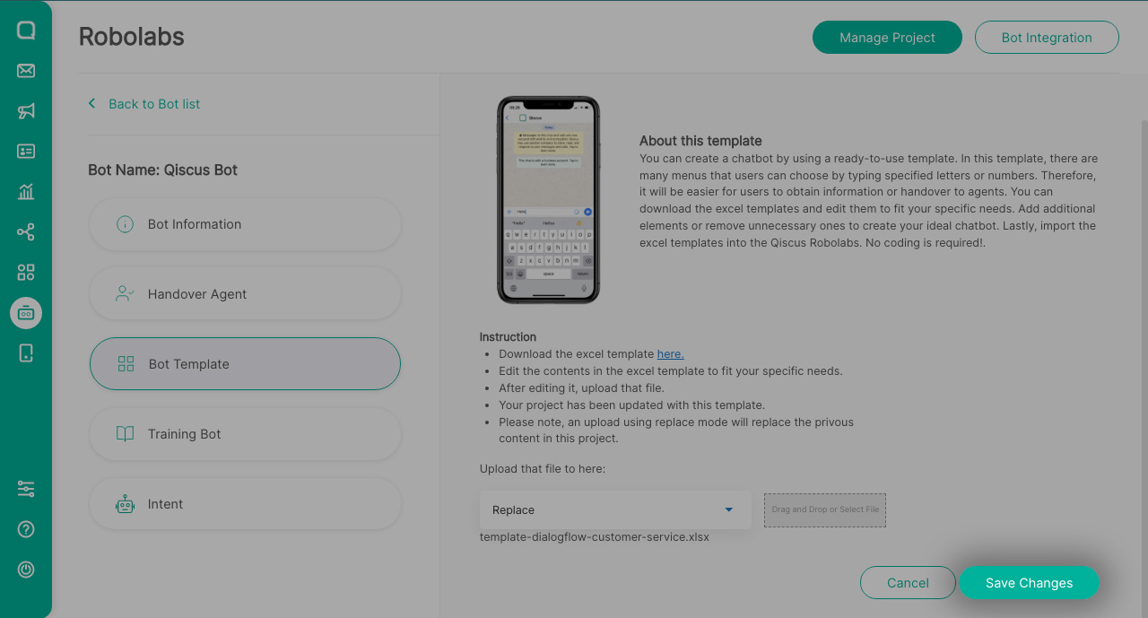 Bot Template Features 101 in Robolabs