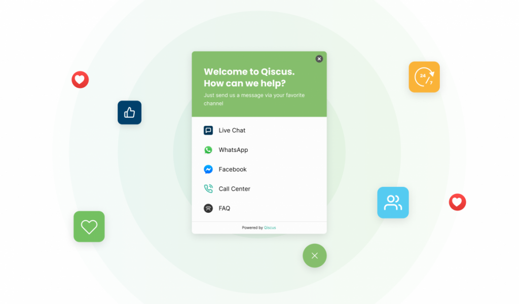 Qiscus Omnichannel Widget - Omnichannel Conversational Platform